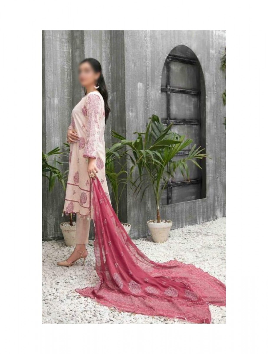 Saaliha Lawn Schiffli Table Print Chiffon Dupatta By Tawakkal Fabrics D ...