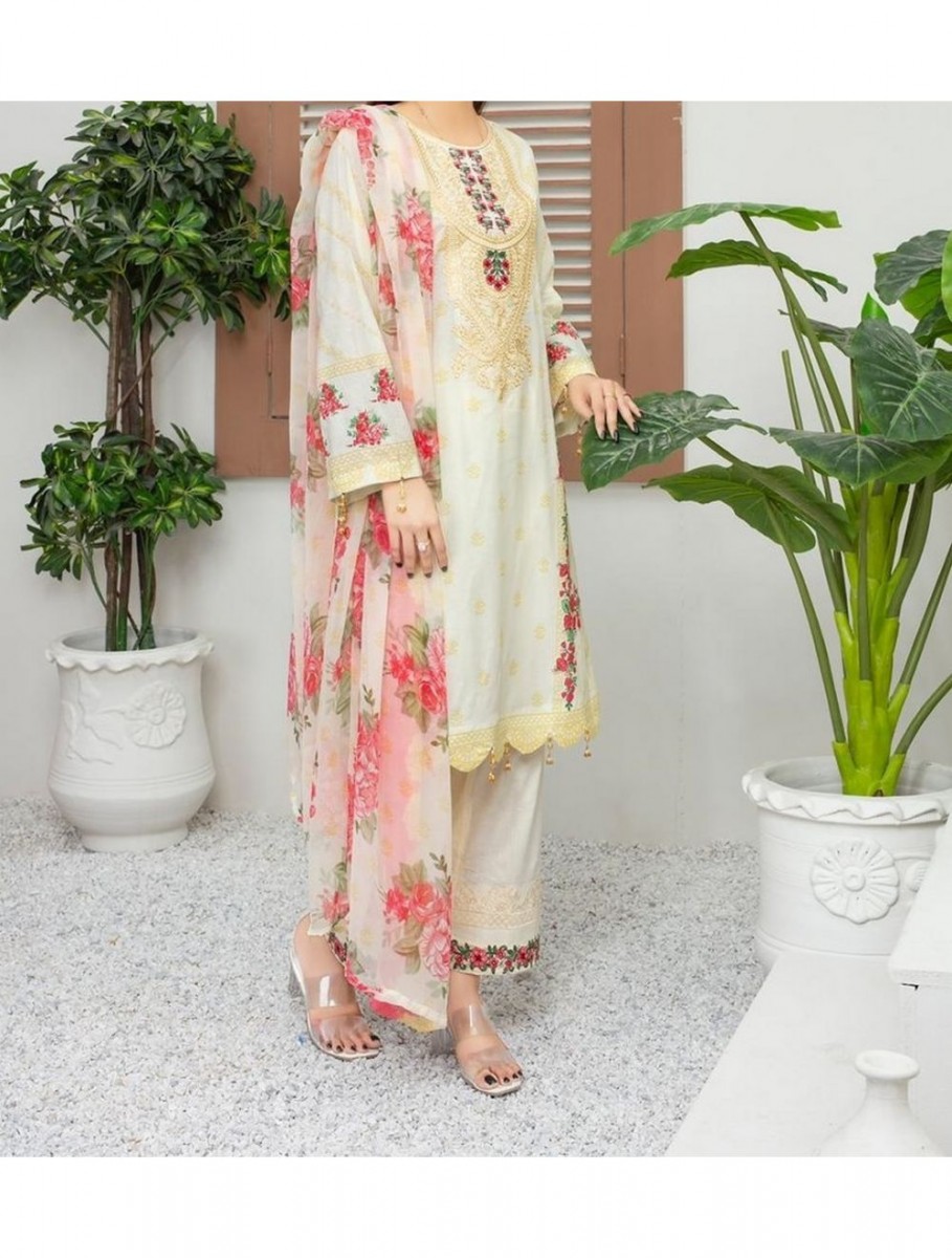 Izah Print And Embroidered Lawn Collection Vol 4 Na 1592 B ...