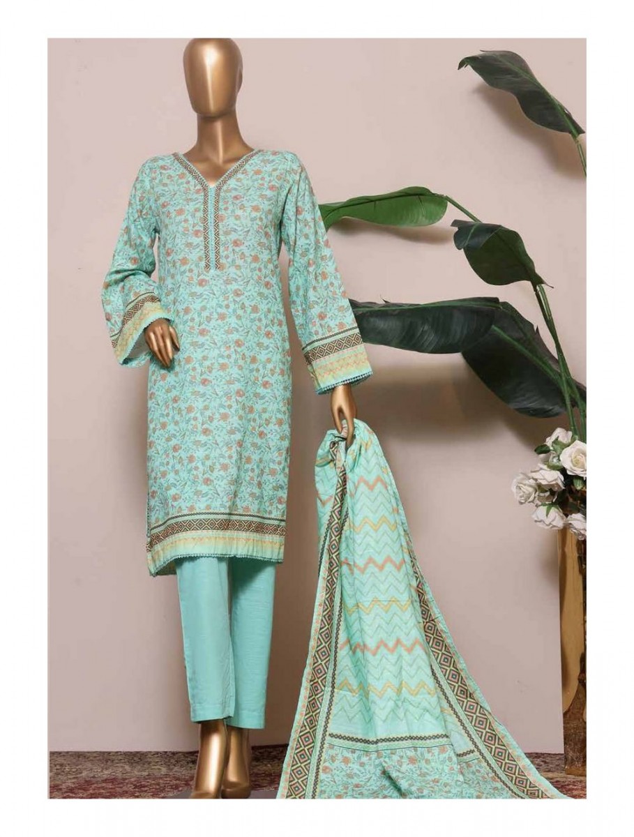 Bin Saeed Printed Embroidered Khaddar Collection 2022 Kf 0033 ...