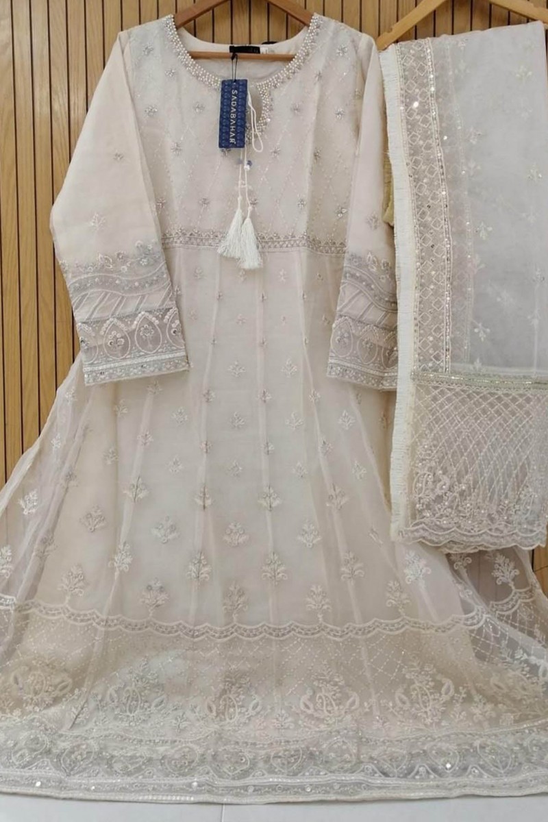 Sada Bahar Stitched 2 Piece Festive Formal Collection2022 Hp 16 Cream ...
