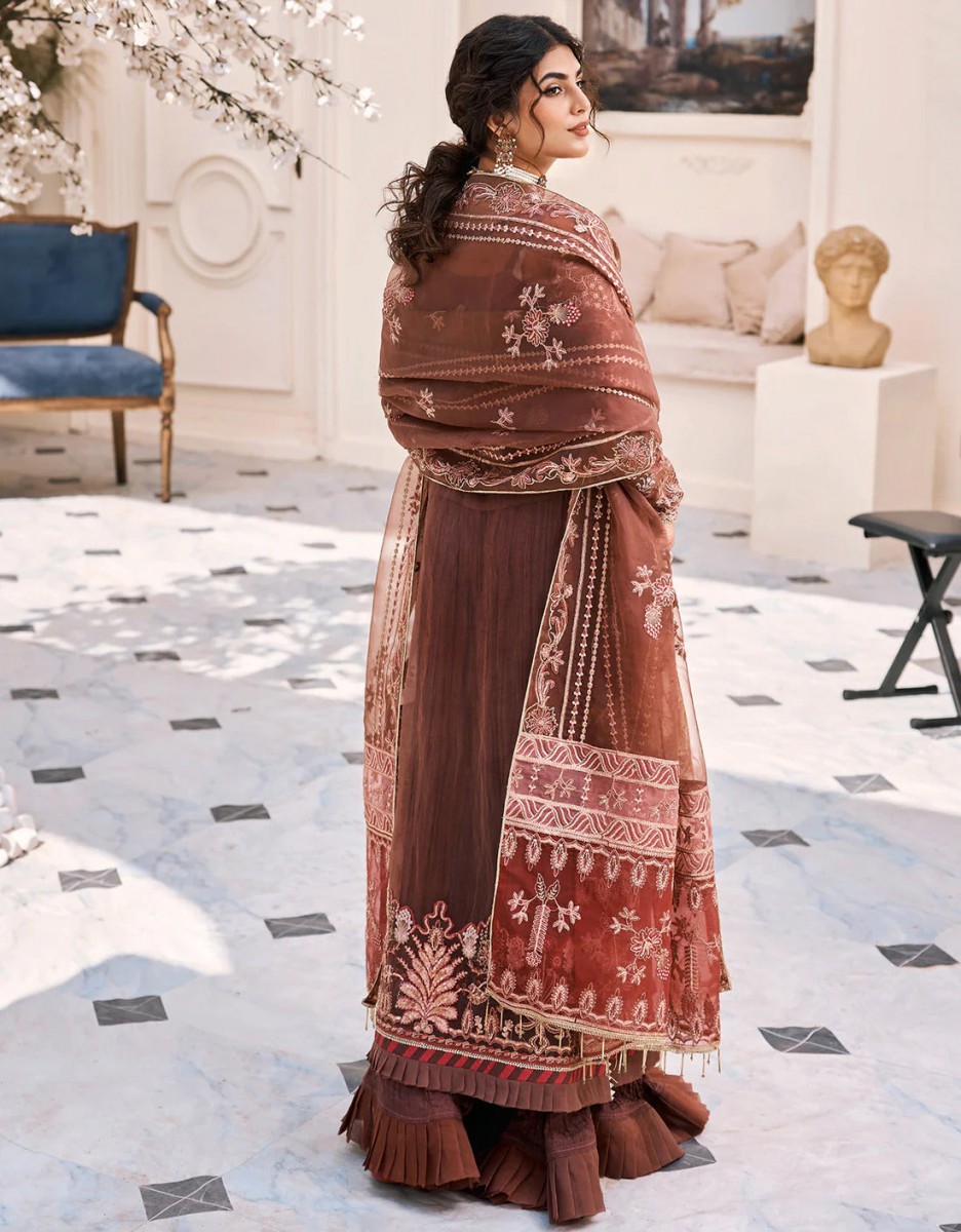 Eshaal By Emaan Adeel Unstitched 3 Piece Emb Organza Collection2023 Esh ...