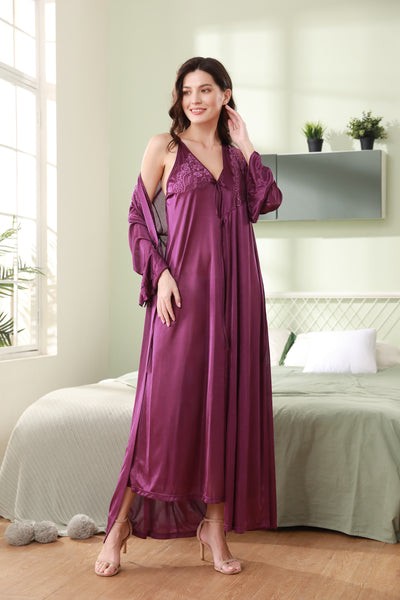 Flourish Women Sleep Wear Fl 2339 Gown Set - Lawncollection.pk