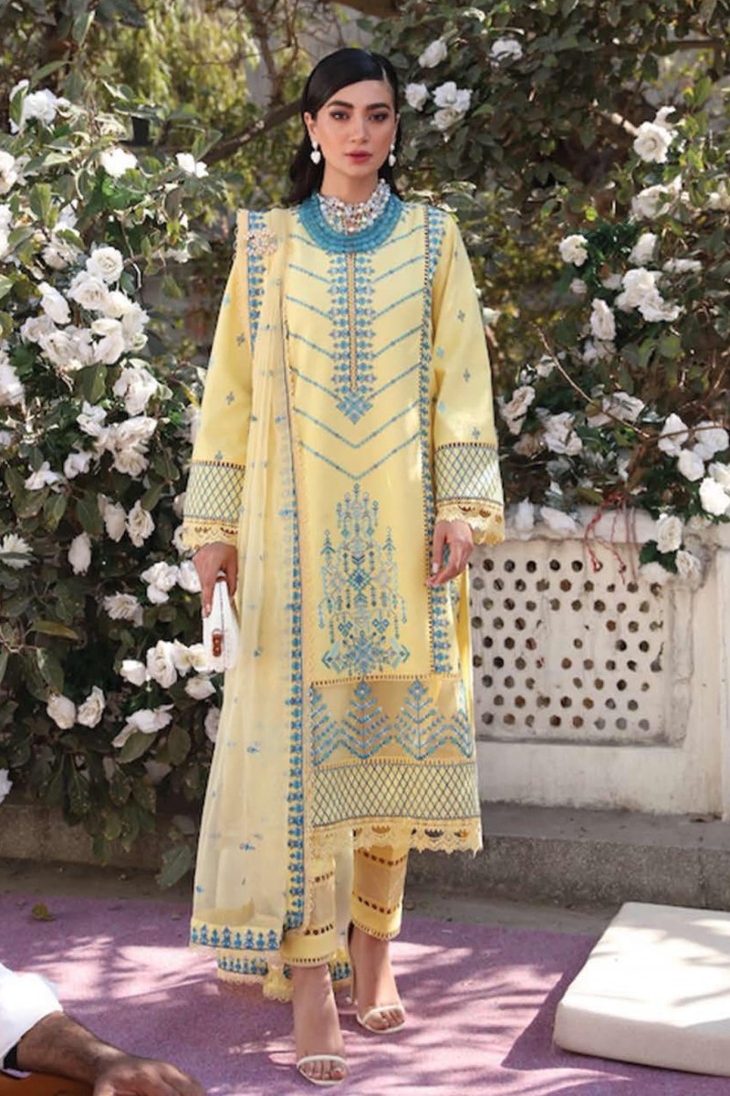 Lamhay By Afrozeh Unstitched 3 Piece Luxury Lawn Collection2023 Al V1 ...