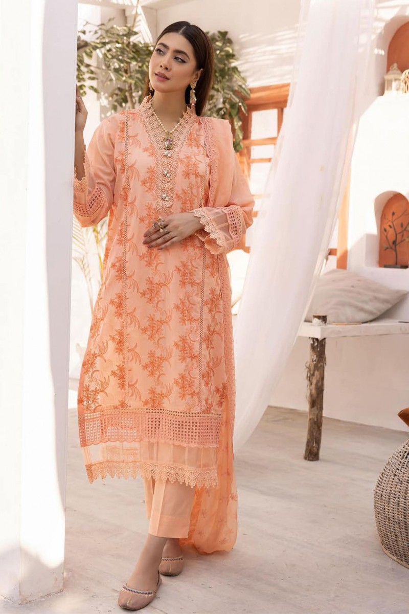 Mahees By Riaz Arts Unstitched 3 Piece Emb Swiss Collection2023 Ms 05 ...