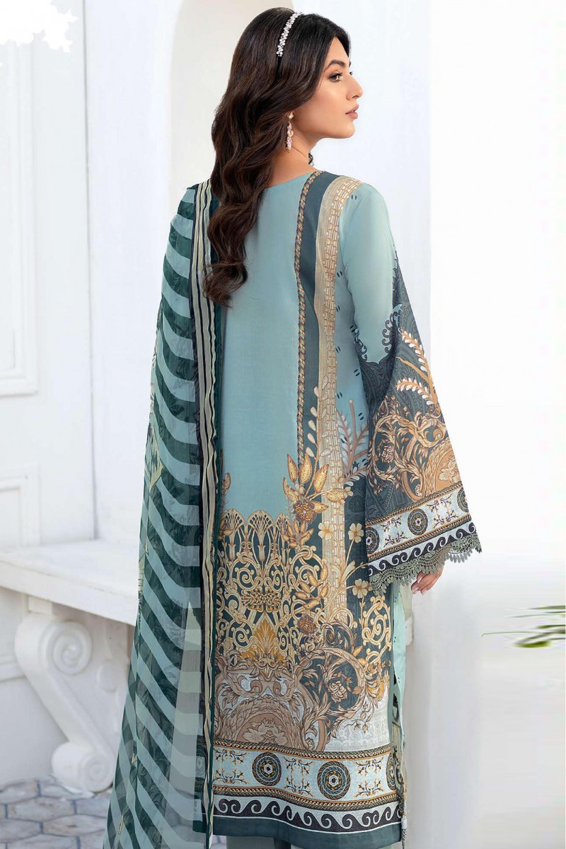 Mashaal By Ramsha Unstitched 3piece Luxury Lawn Vol06 Collection L 612 ...