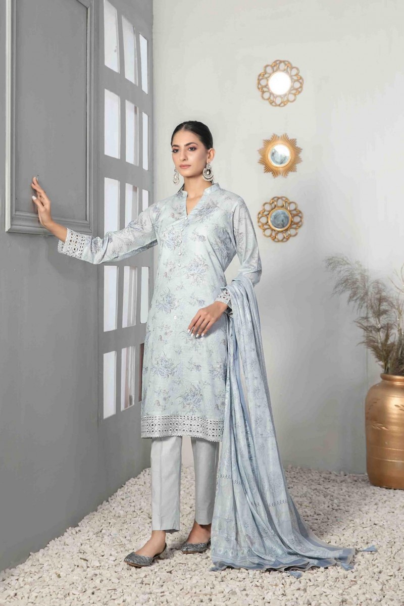 Rusail By Tawakkal Unstitched 3 Piece Schiffli Lawn Collection2023 R ...