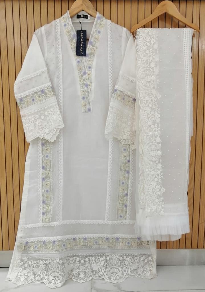 Sada Bahar Stitched 2 Piece Festive Formal Collection2023 Ev 03 White ...