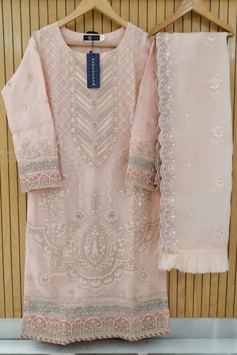 Sada Bahar Stitched 2 Piece Festive Formal Collection2023 Ma 71 Pink ...