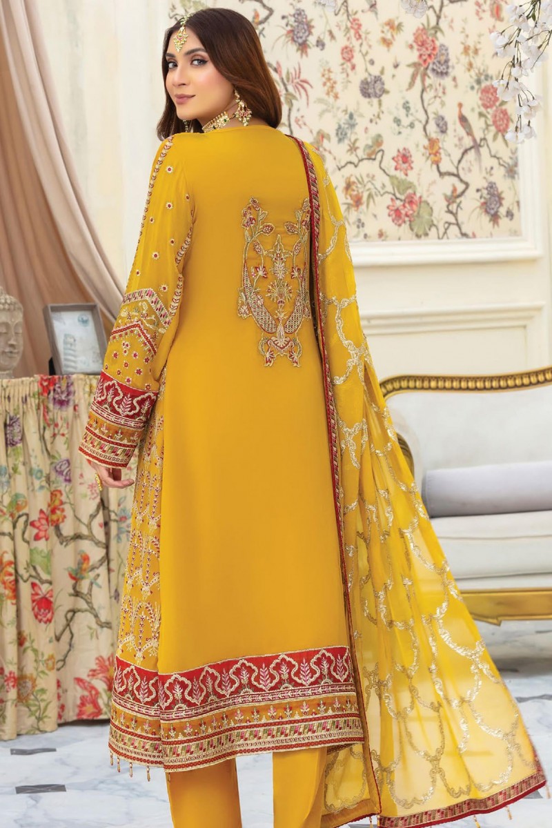 Zartasha By Mah E Rooh Semi Stitched 3 Piece Luxury Chiffon ...