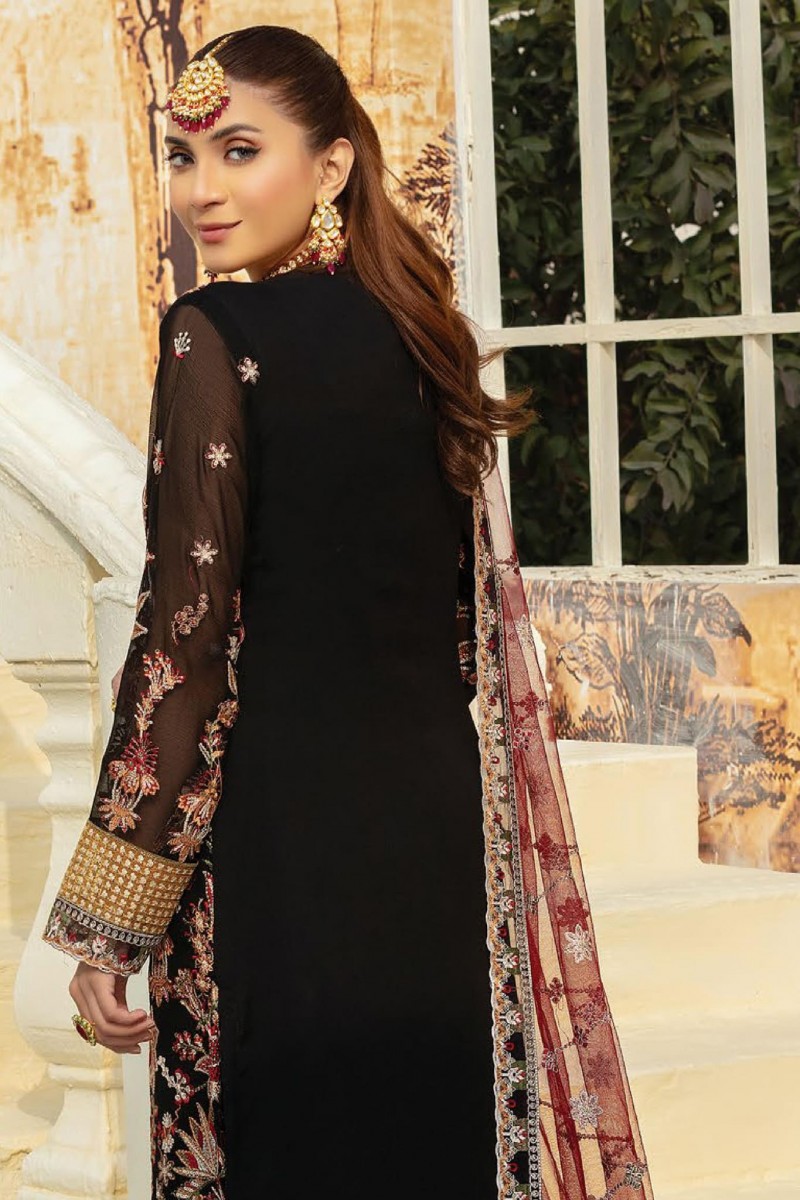Zartasha By Mah E Rooh Semi Stitched 3 Piece Luxury Chiffon ...