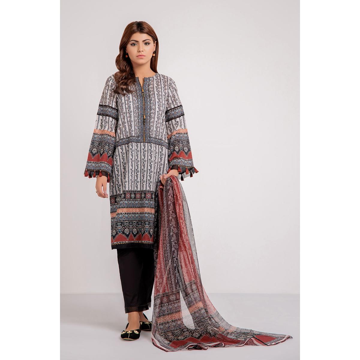 Bonanza Satrangi 3 Piece Unstitched Lawn Suit Meraki Aso233p02 ...