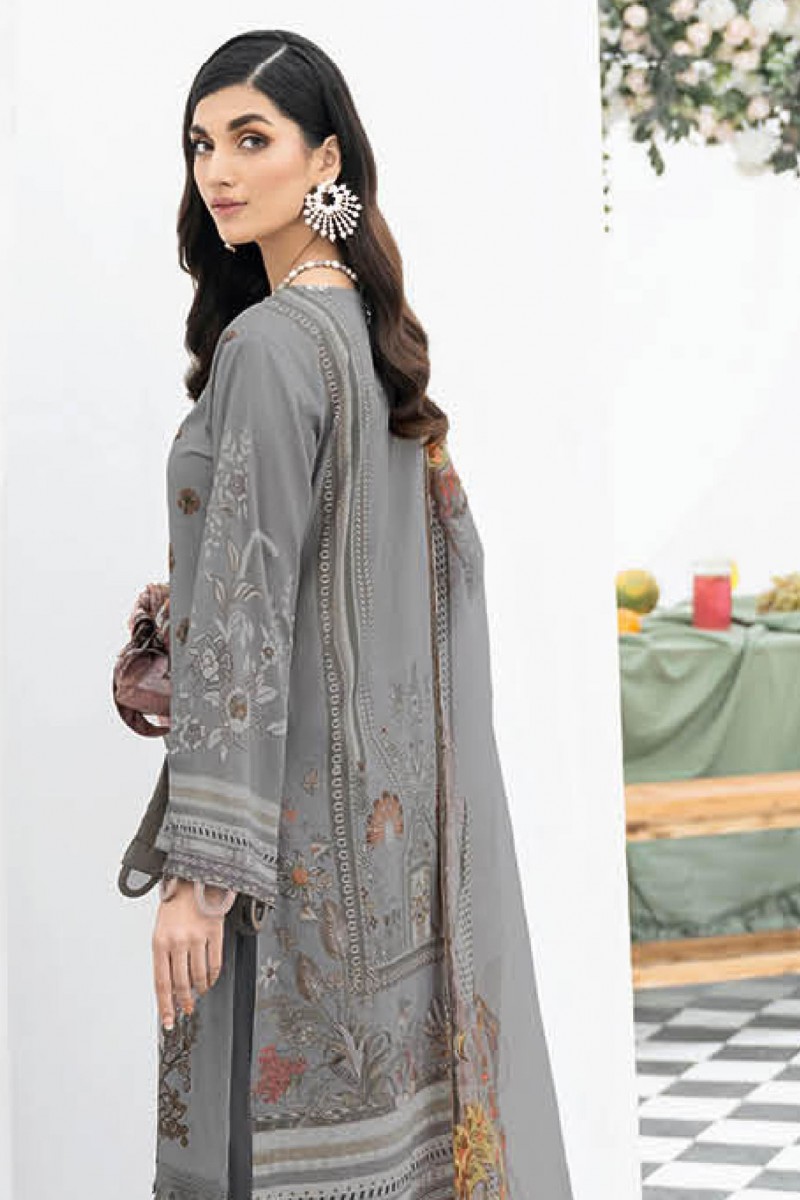 Riwayat By Ramsha Unstitched 3 Piece Luxury Lawn Vol 05 Collection2023 Y 507 - Lawncollection.pk
