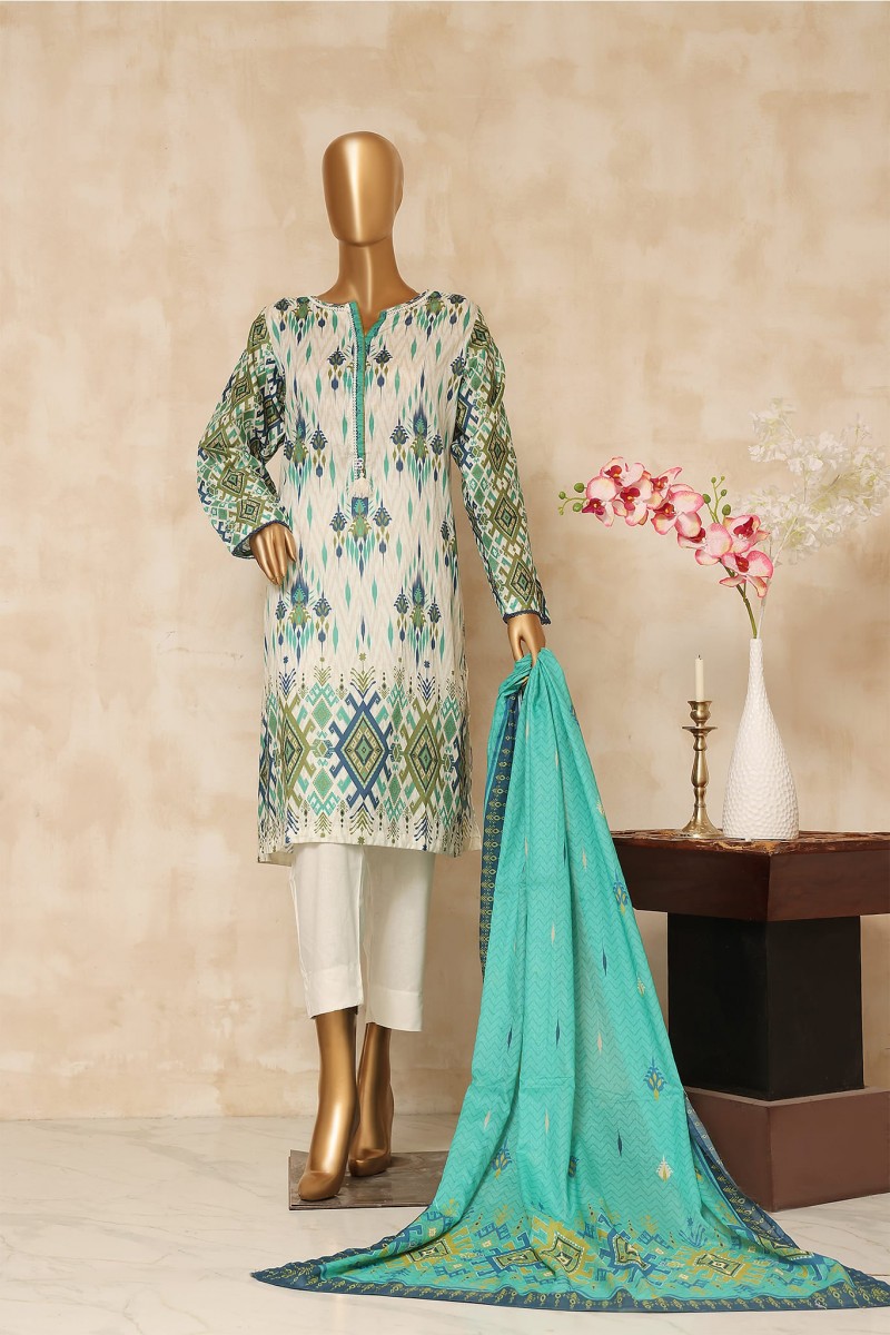 Sada Bahar Stitched 3 Piece Printed Lawn Collection2023 Dpl 3811 Sgreen ...