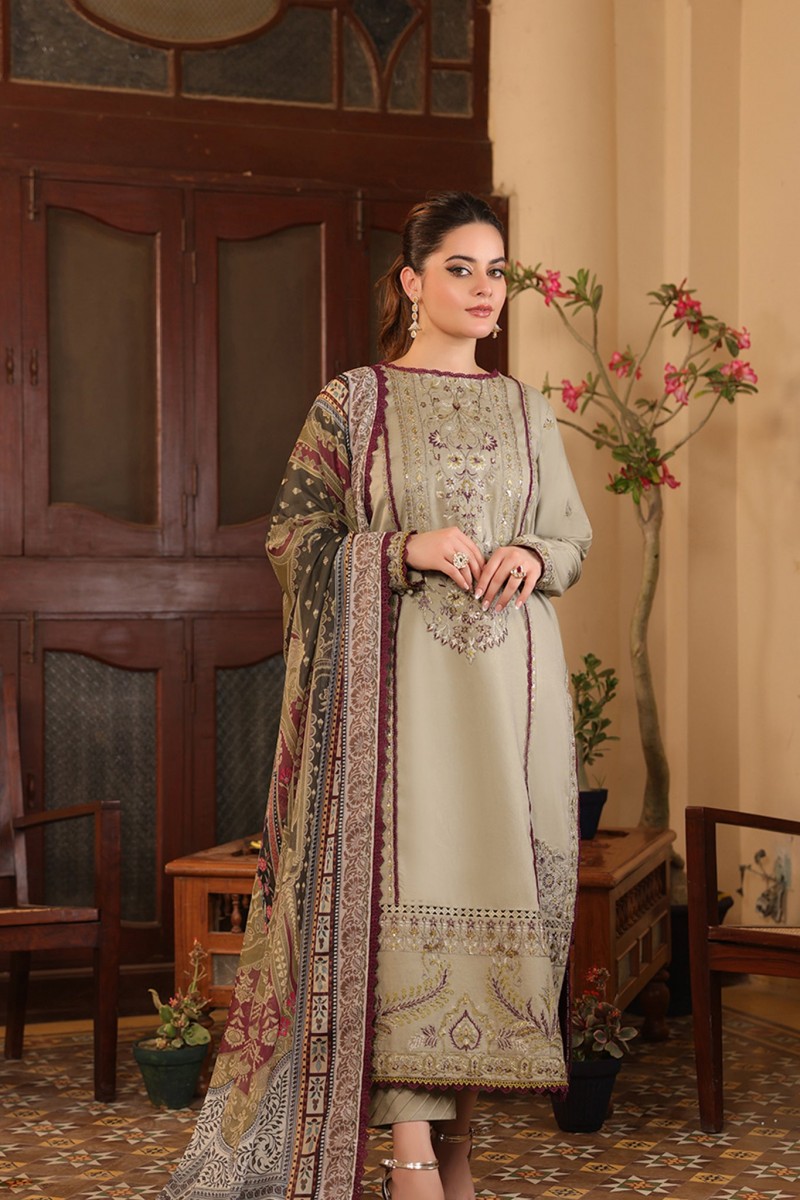 Zarq Barq By Asim Jofa Unstitched 3 Piece Eid Lawn Collection2023 Ajzb ...