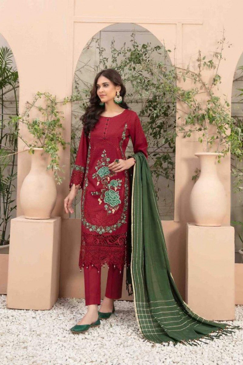 Afsaneh By Tawakkal Semi Stitched 3 Piece Jacquard Lawn Collection2023 ...