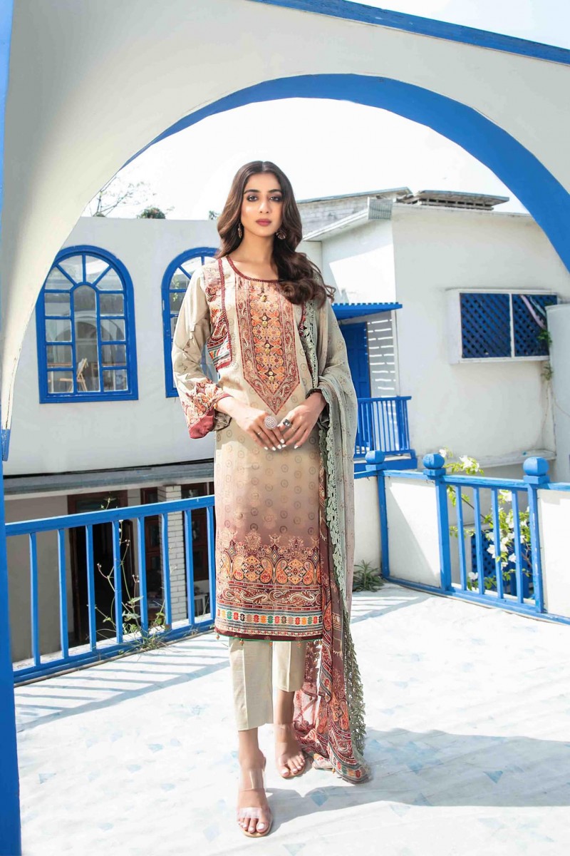 Bareerah By Tawakkal Unstitched 3 Piece Broshia Digital Print Lawn ...