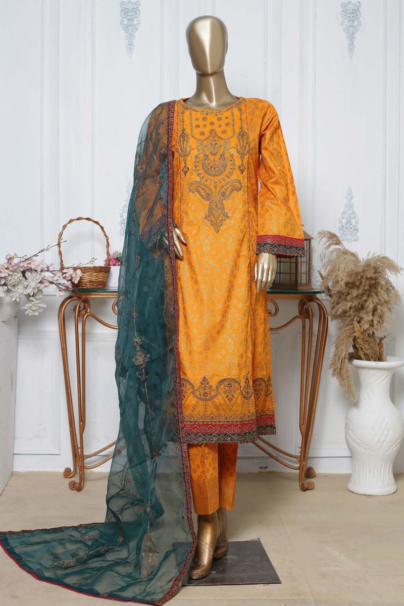 Chandni Ratain By Bin Saeed Stitched 3 Piece Emb Frocks Collection2023 ...