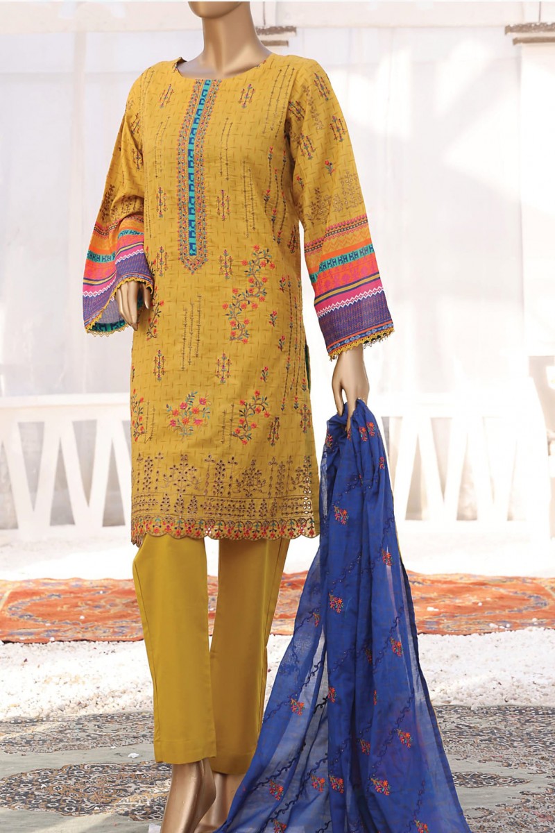 Eid Ki Khushiyan By Bin Saeed Stitched 3 Piece Emb Lawn Festive ...