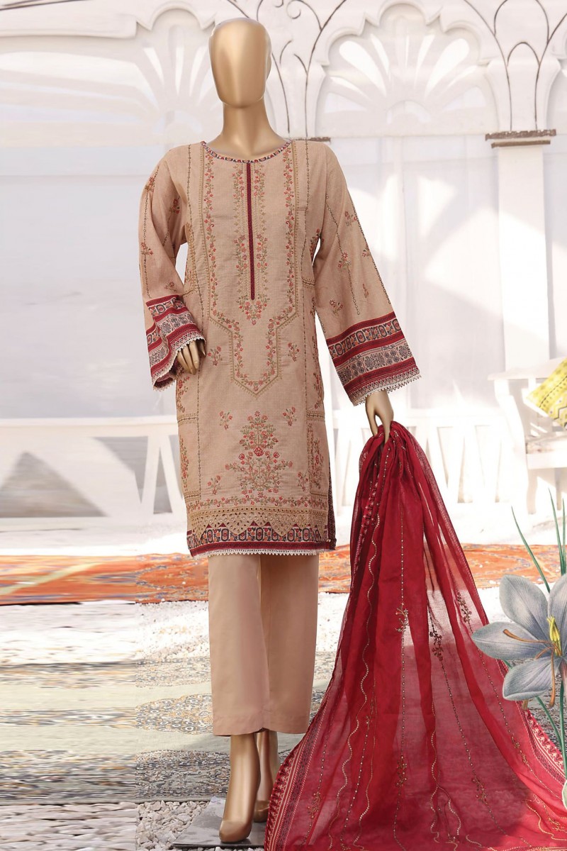 Eid Ki Khushiyan By Bin Saeed Stitched 3 Piece Emb Lawn Festive ...