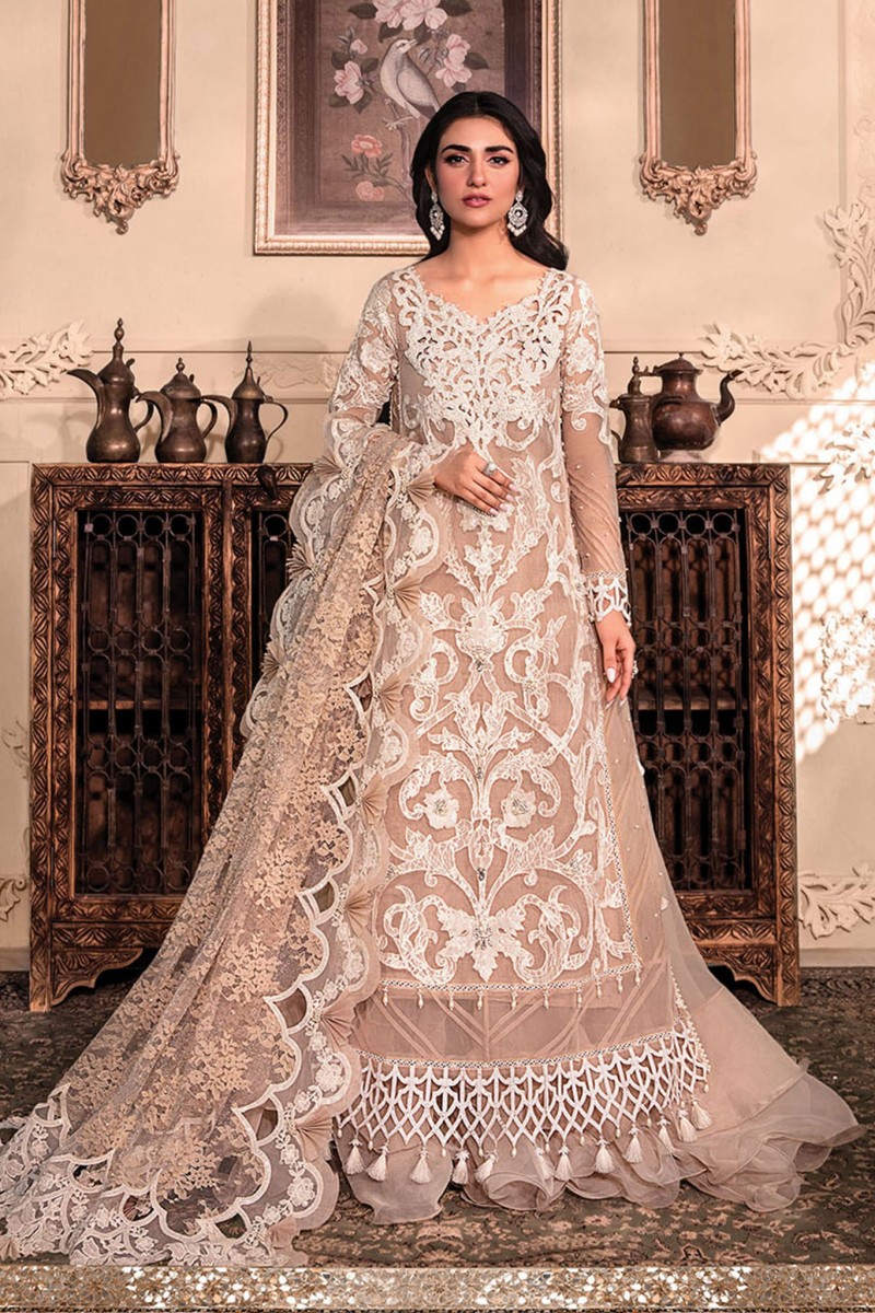 Maria B Mbroidered Unstitched 3 Piece Heritage Collection2023 Bd 2608 ...