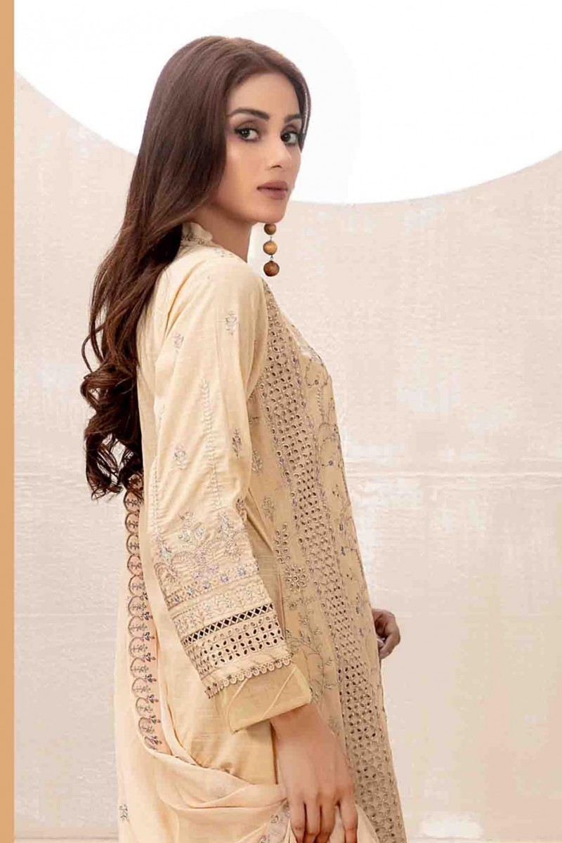 Niesha By Tawakkal Semi Stitched 3 Piece Emb Slub Lawn Collection2023 N ...