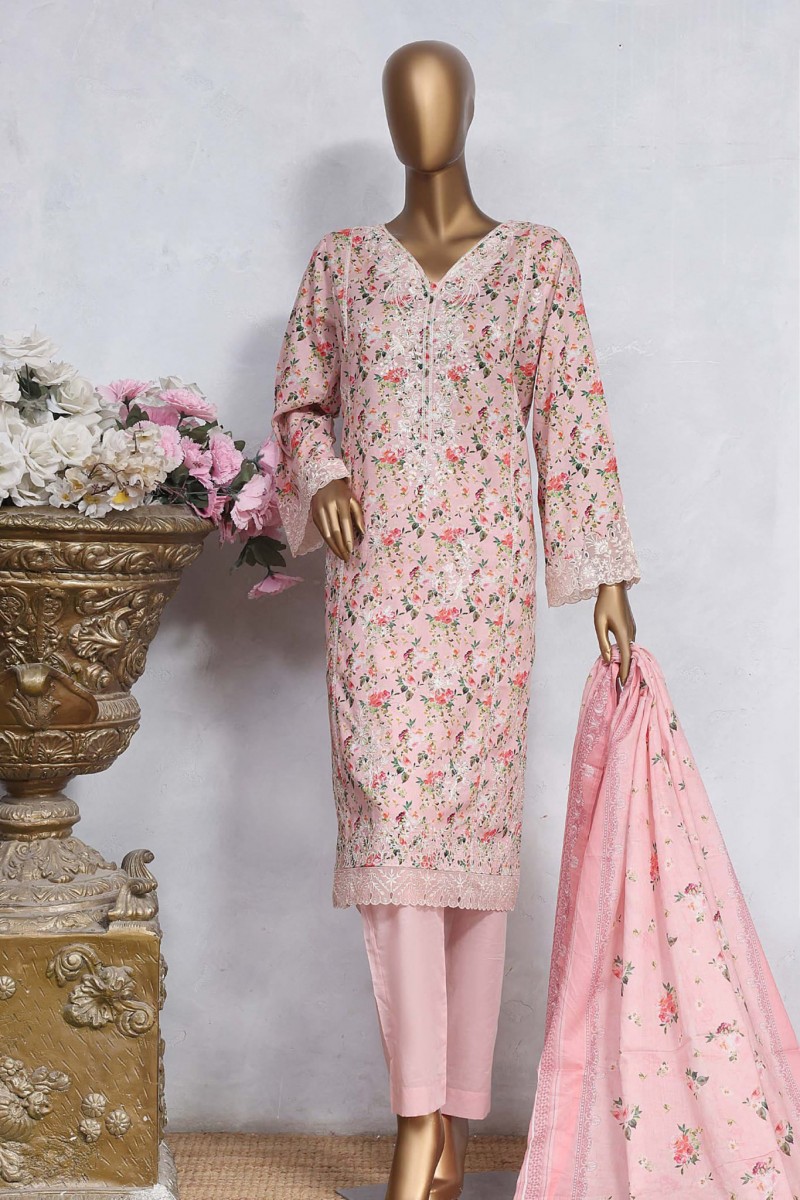Chand Bagh By Bin Saeed Stitched 3 Piece Emb Lawn Vol 02 Collection2023 ...