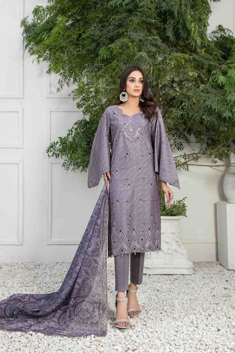 Nairah By Tawakkal Unstitched 3 Piece Broshia Banarsi Lawn ...