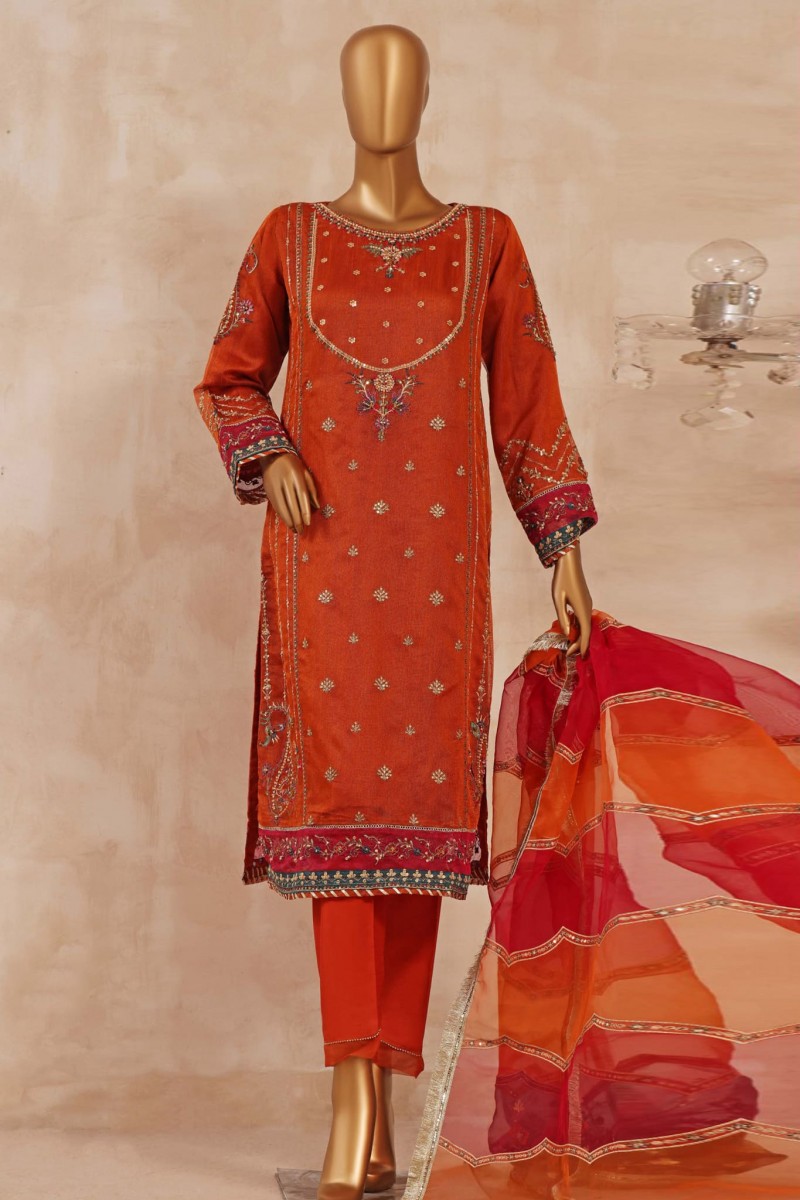 Sada Bahar Stitched 2 Piece Festive Formal Collection2023 Mb 06 Rust ...