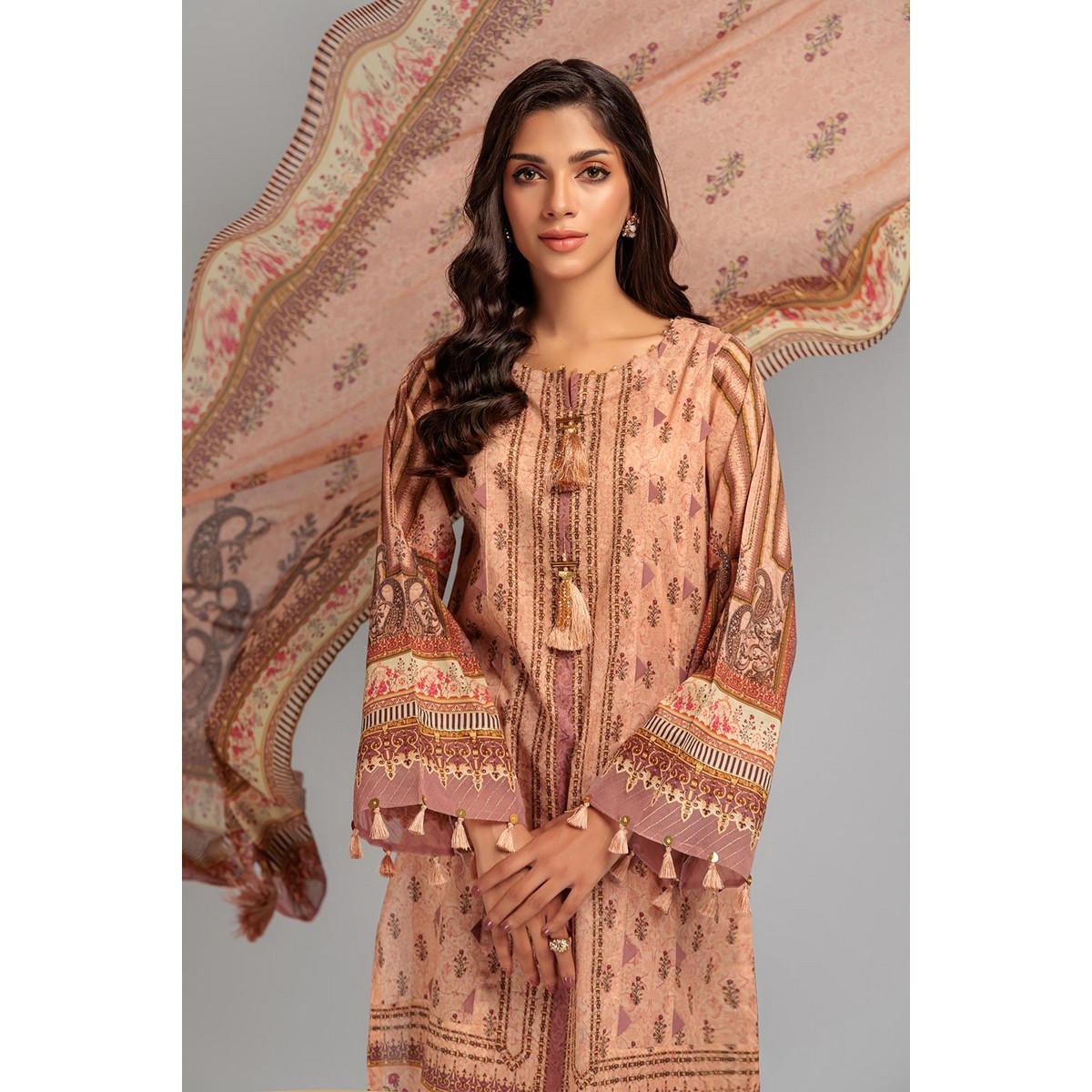 Bonanza Satrangi 3 Piece Unstitched Lawn Suit Blooming Sso233p55a ...
